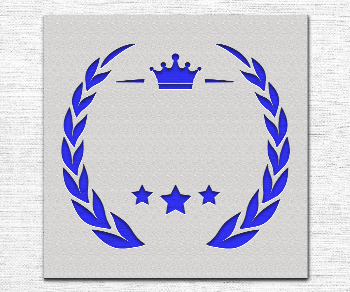 Circle Branch Design Stencil - Art and Wall Stencil - Stencil Giant