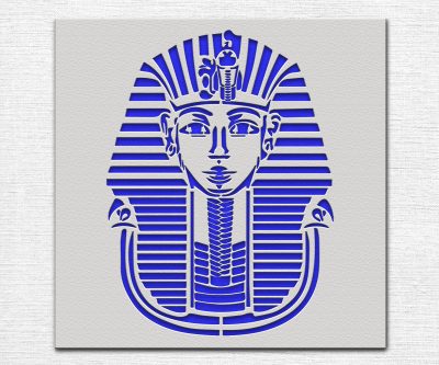 Egyptian Pharaoh Stencil - Art and Wall Stencil - Stencil Giant