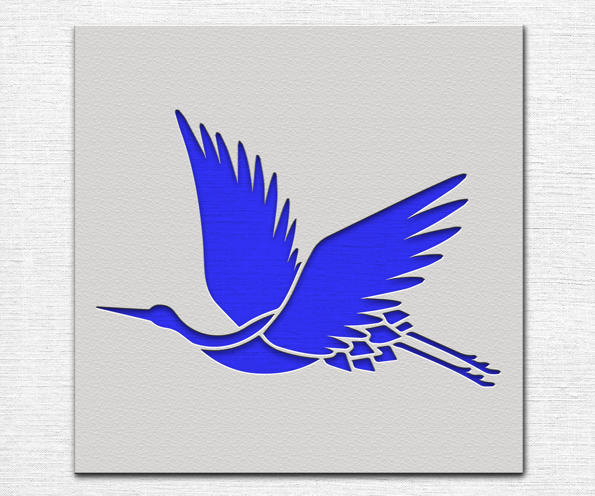 Crane Stencil - Art and Wall Stencil - Stencil Giant