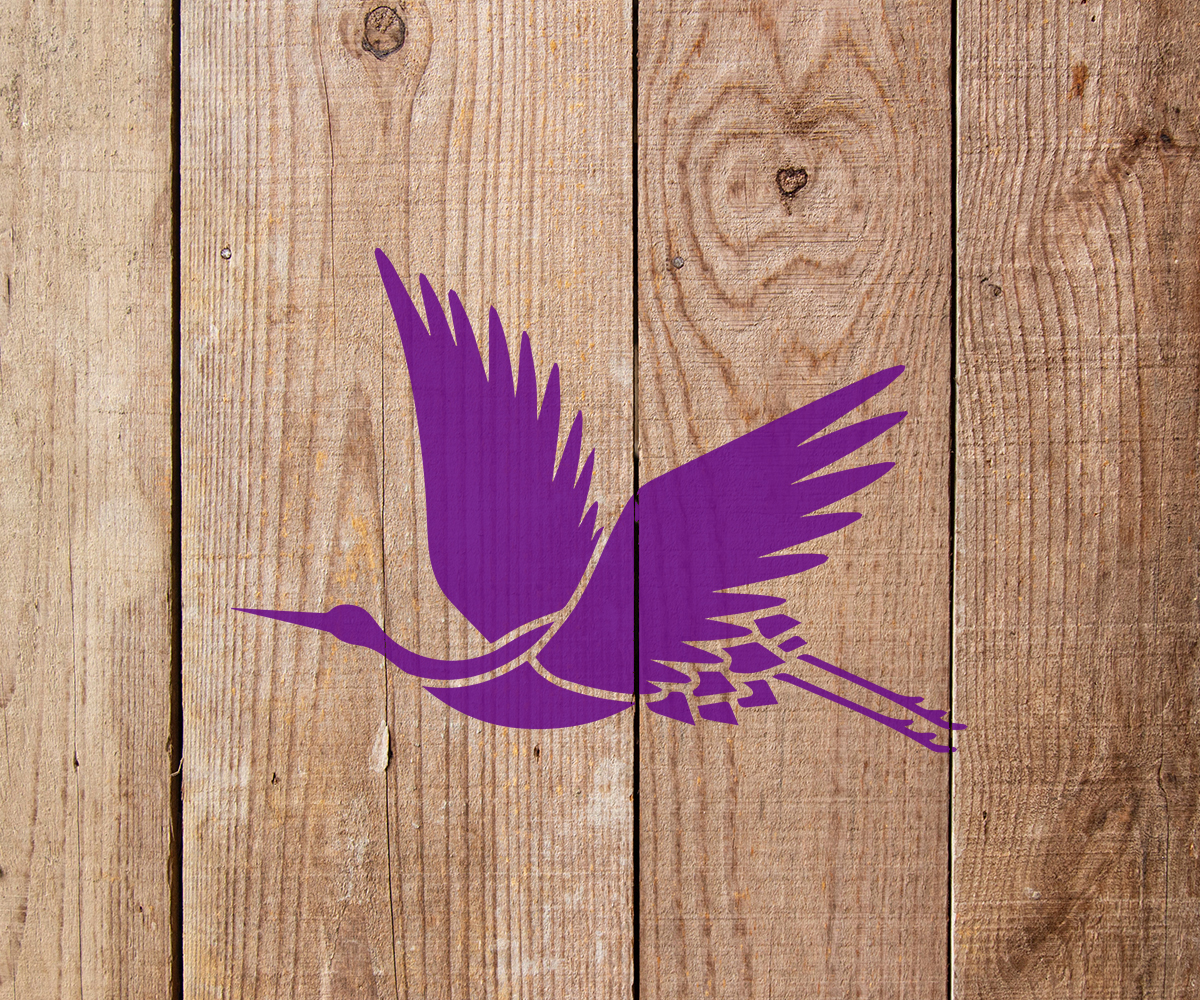 Crane Stencil - Art and Wall Stencil - Stencil Giant
