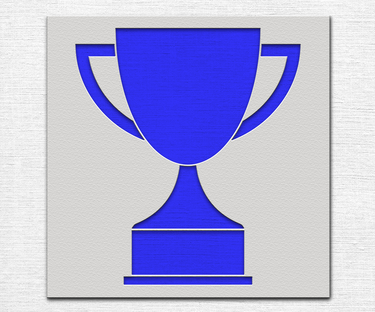 Trophy Stencil - Art and Wall Stencil - Stencil Giant