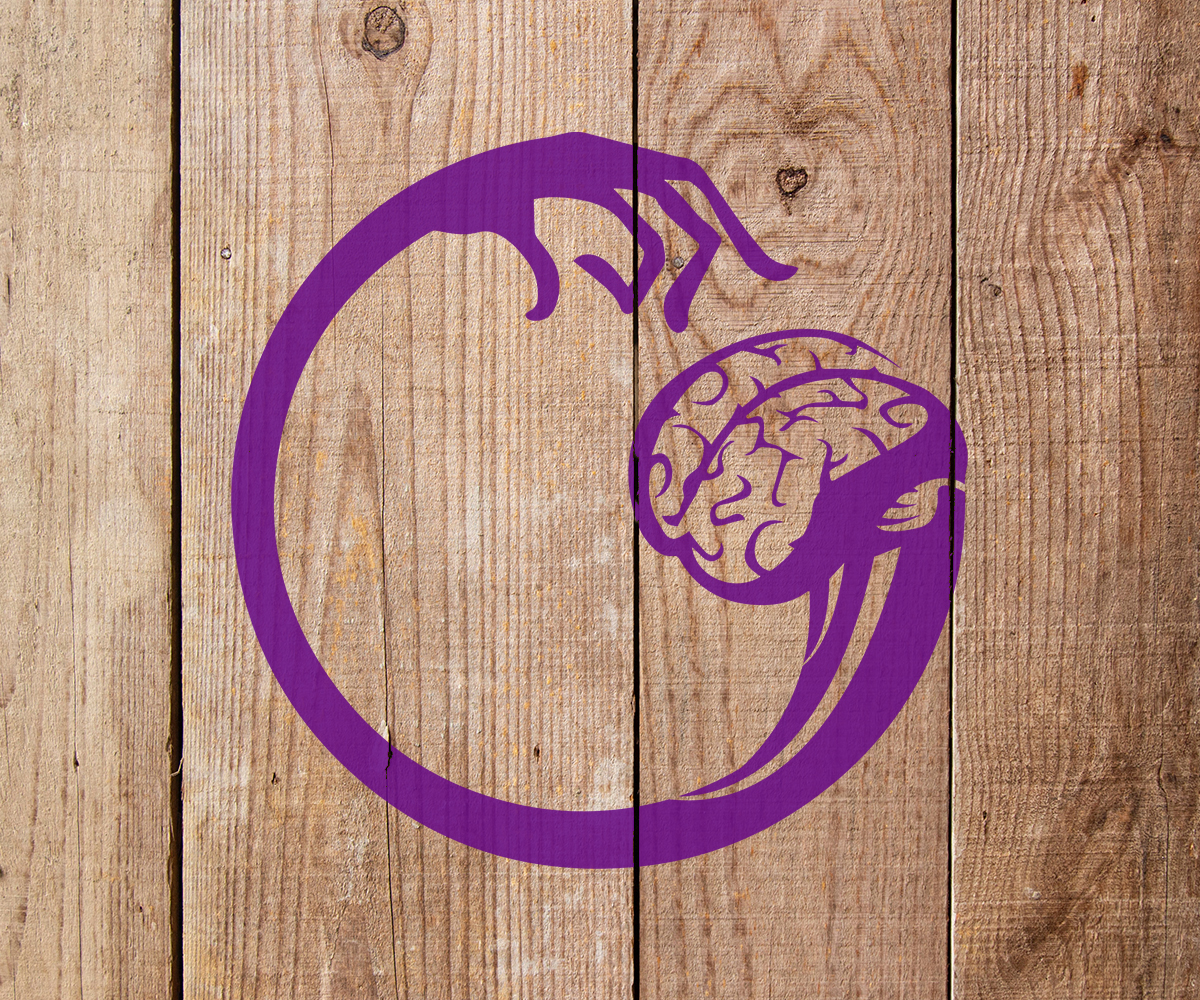 Brain Hand Stencil - Art and Wall Stencil - Stencil Giant