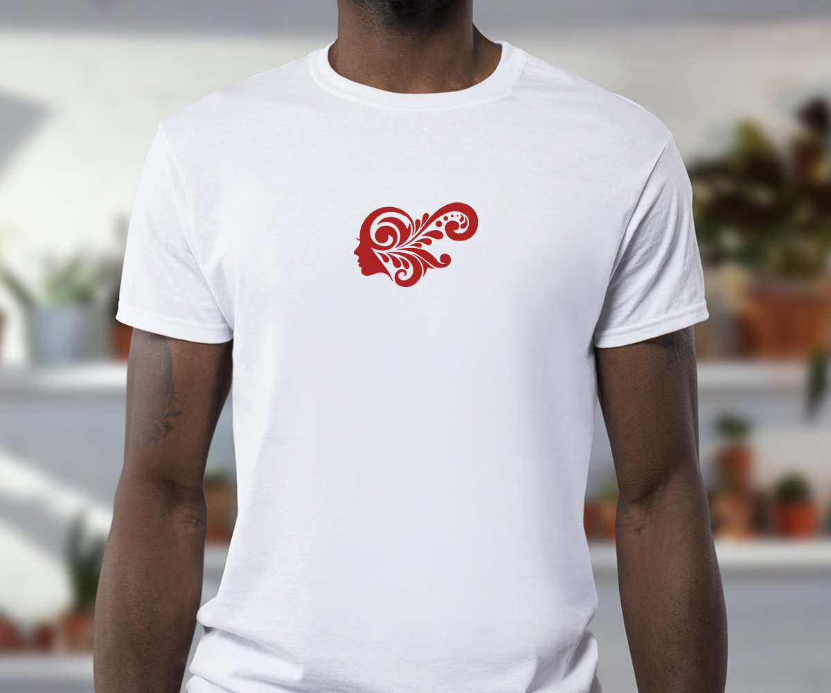 Woman's Face Scroll Design Stencil - Art and Wall Stencil - Stencil Giant