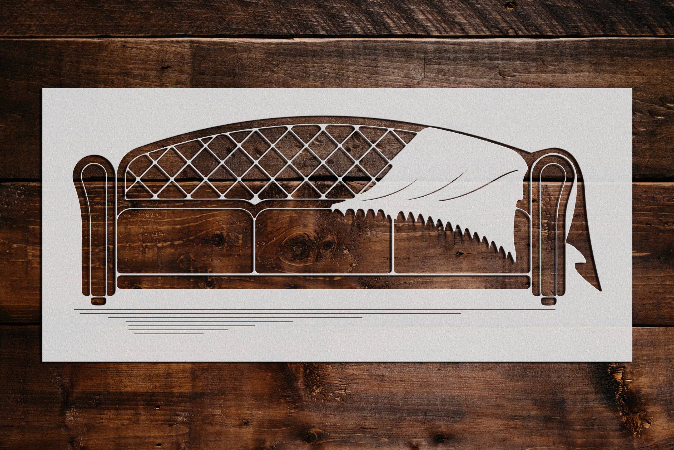 Couch Sofa Stencil - Art and Wall Stencil - Stencil Giant