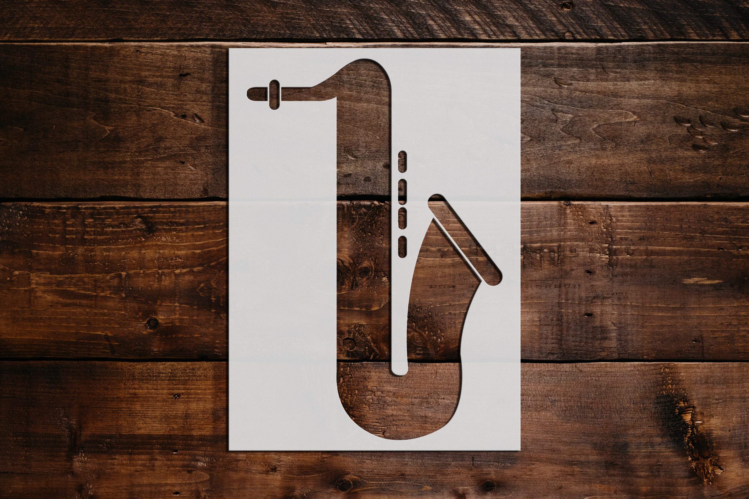 Saxophone Stencil - Art and Wall Stencil - Stencil Giant