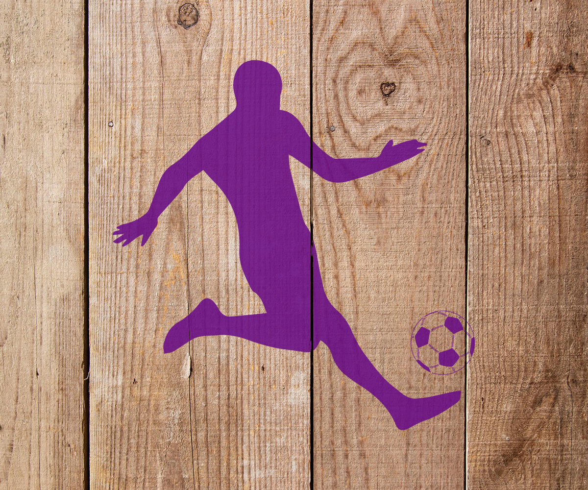 Soccer Player Stencil - Art and Wall Stencil - Stencil Giant