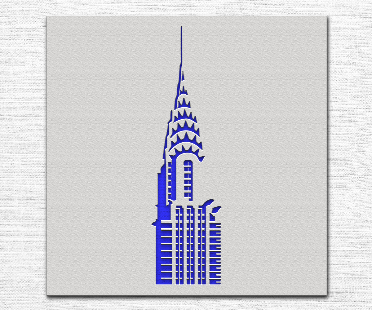 Chrysler Building Stencil - Art and Wall Stencil - Stencil Giant