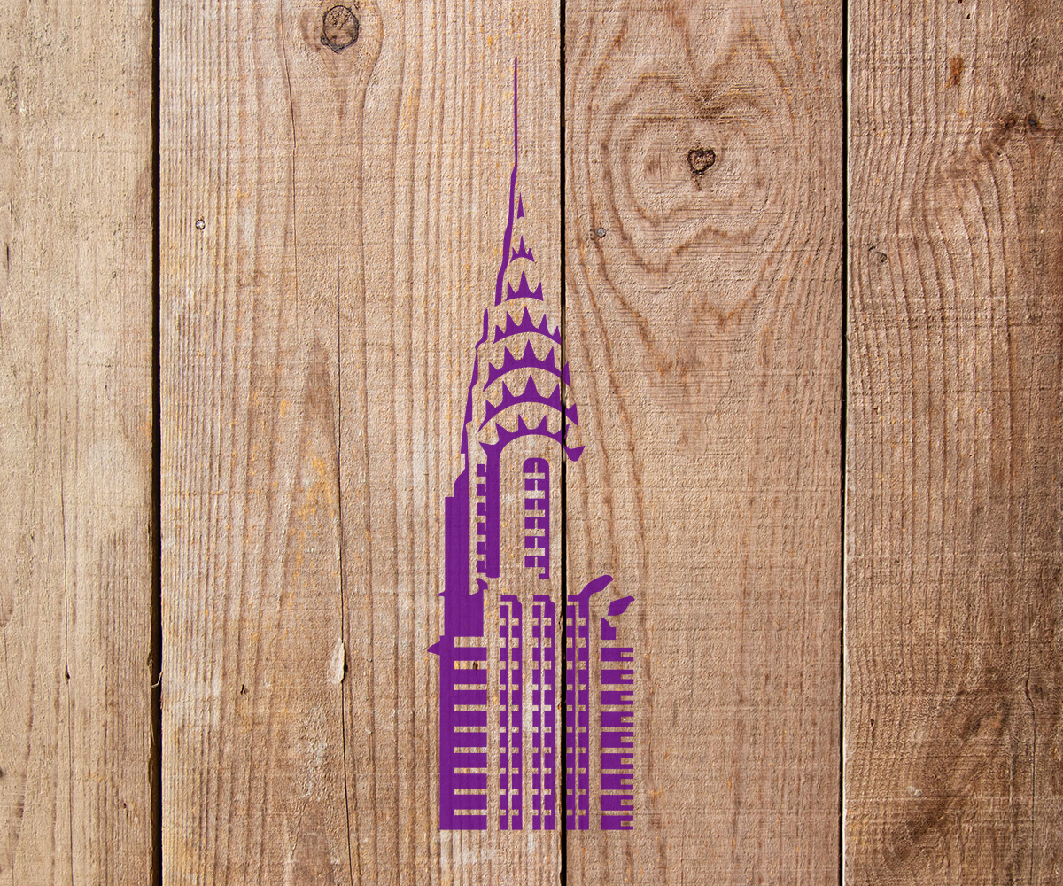 Chrysler Building Stencil - Art and Wall Stencil - Stencil Giant