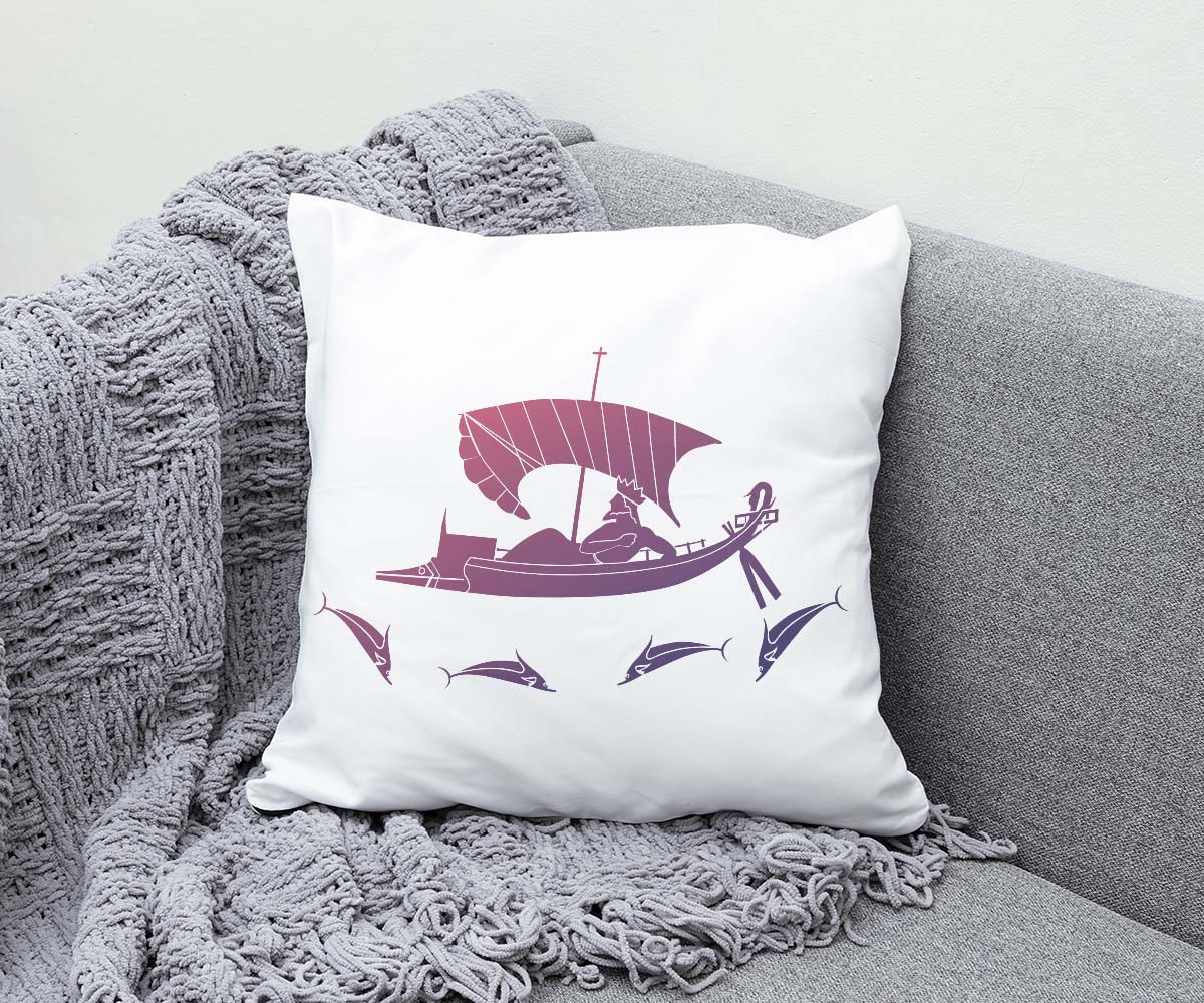 Viking and Ship Stencil - Art and Wall Stencil - Stencil Giant