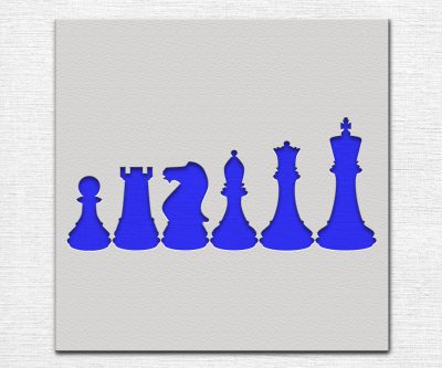 Chess Pieces Stencil - Art and Wall Stencil - Stencil Giant