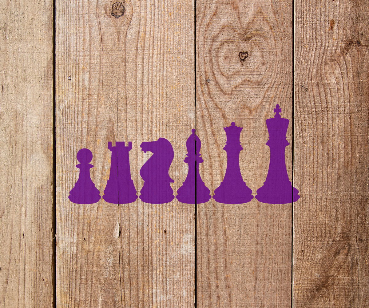 Chess Pieces Stencil - Art and Wall Stencil - Stencil Giant