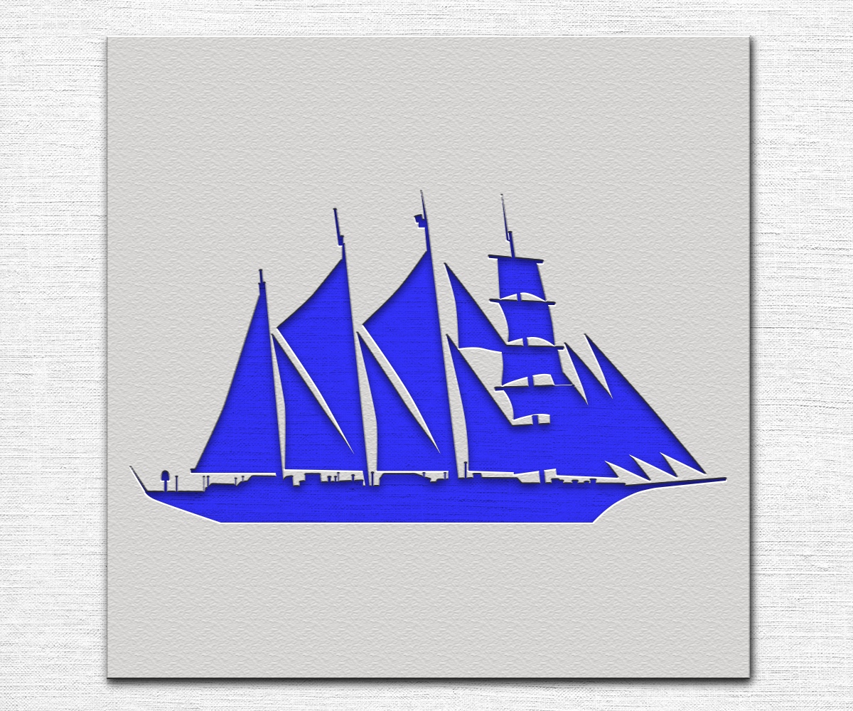 Sailing Ship Stencil - Art and Wall Stencil - Stencil Giant
