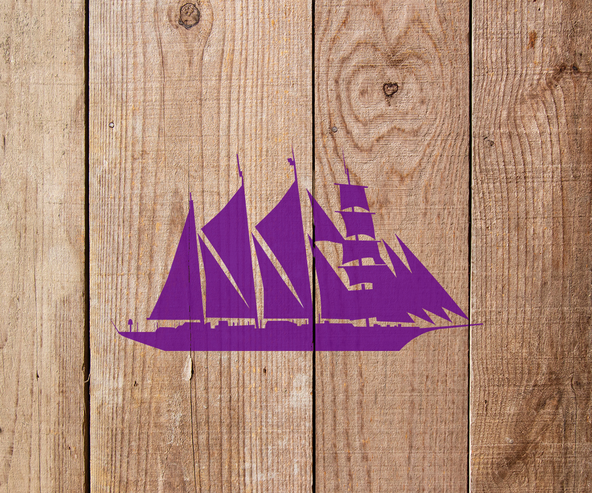 Sailing Ship Stencil - Art and Wall Stencil - Stencil Giant