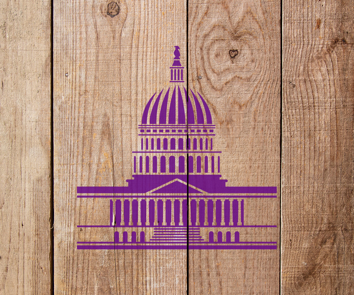 Capitol Dome Building Stencil - Art and Wall Stencil - Stencil Giant