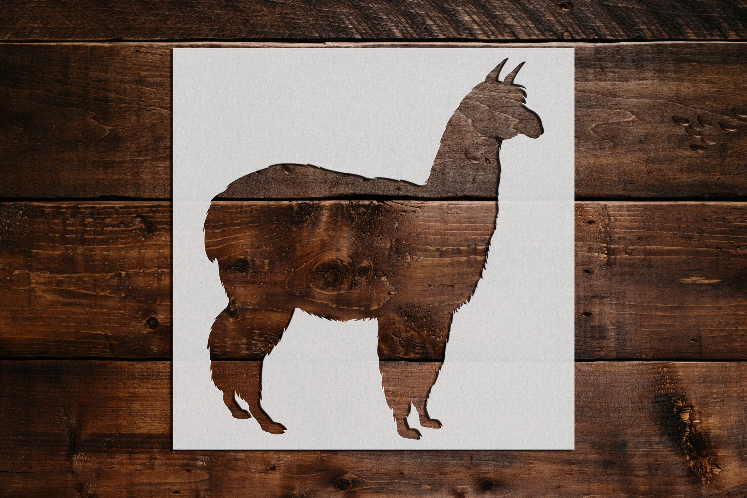 Llama Stencil - Art and Wall Stencil - Stencil Giant
