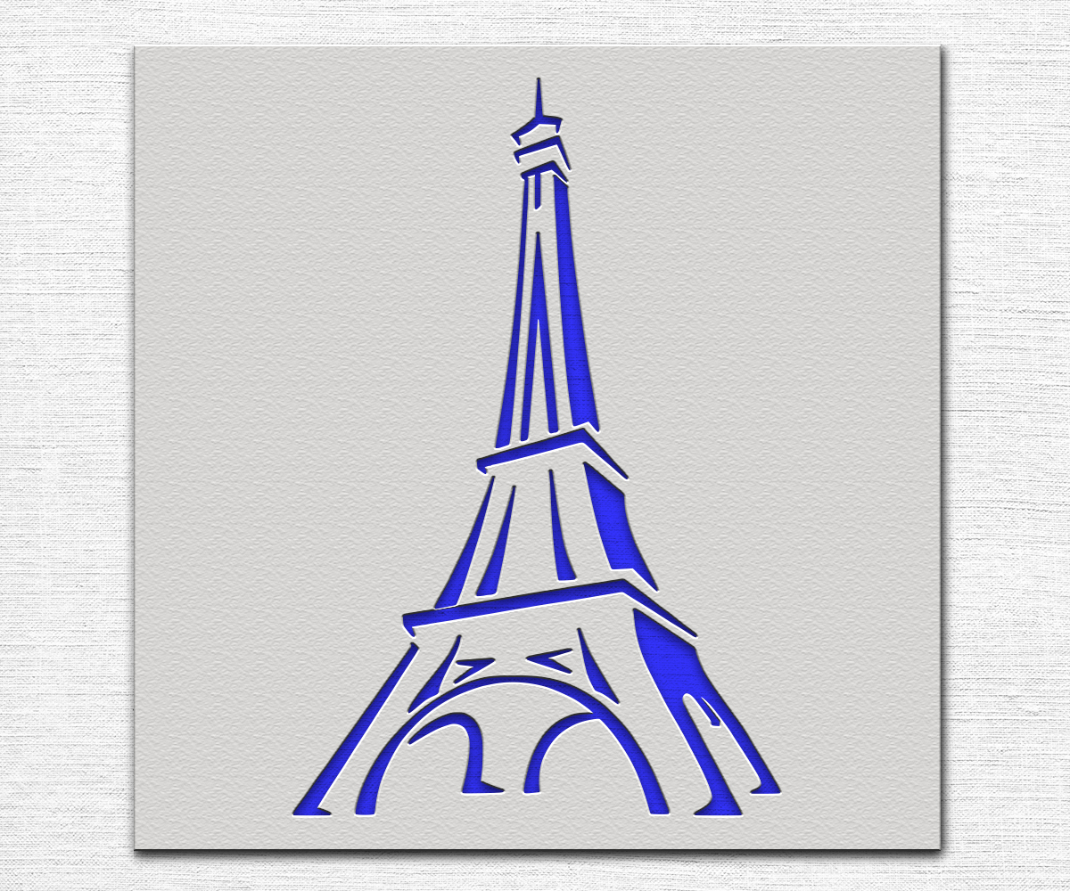 Eiffel Tower Stencil - Art and Wall Stencil - Stencil Giant