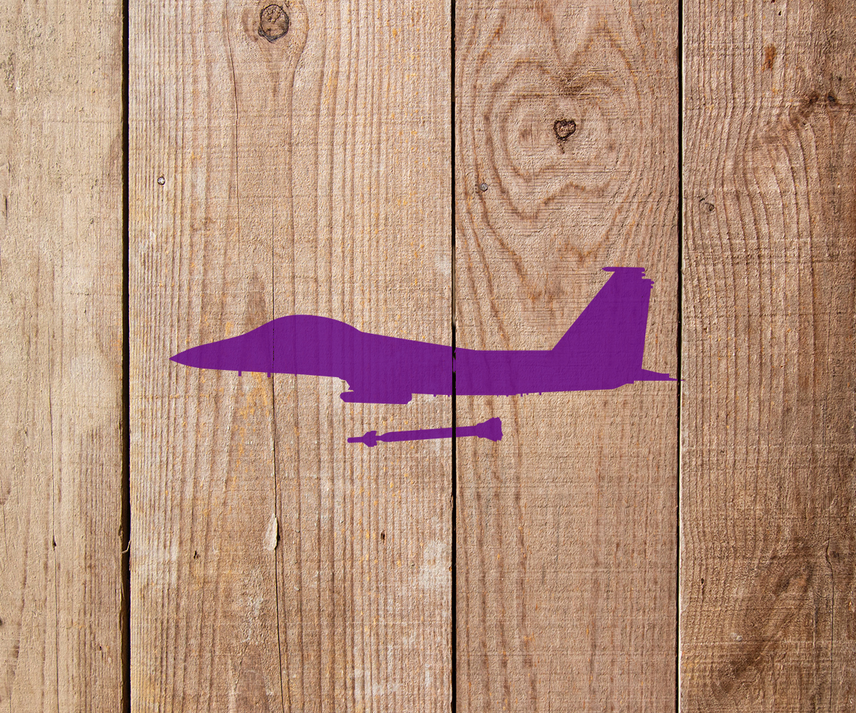 Military Fighter Plane Stencil - Art and Wall Stencil - Stencil Giant