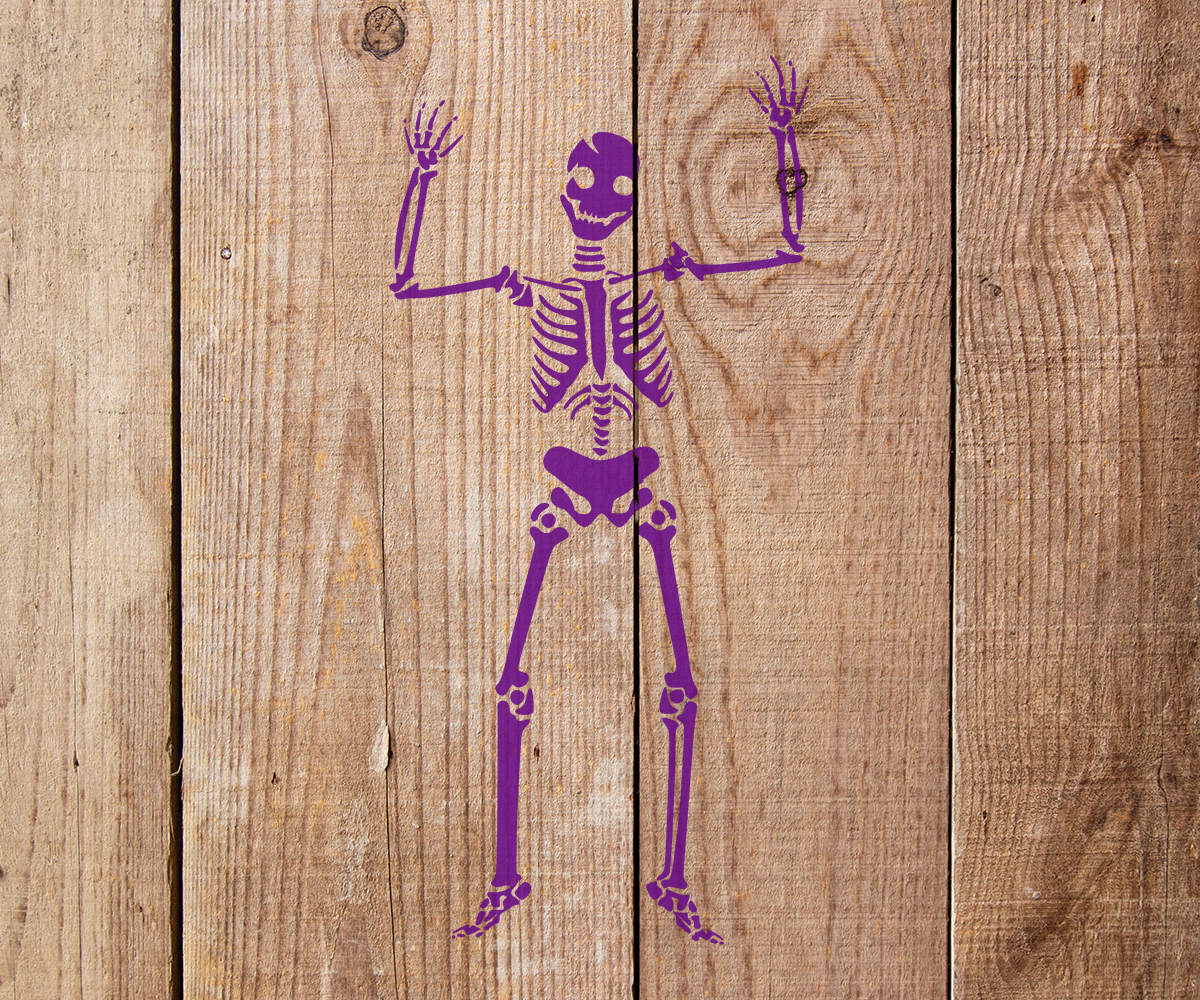 Skeleton Stencil - Art and Wall Stencil - Stencil Giant