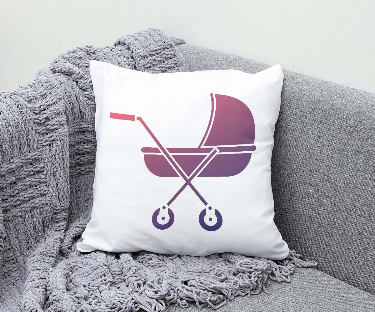 Baby Stroller Stencil - Art and Wall Stencil - Stencil Giant