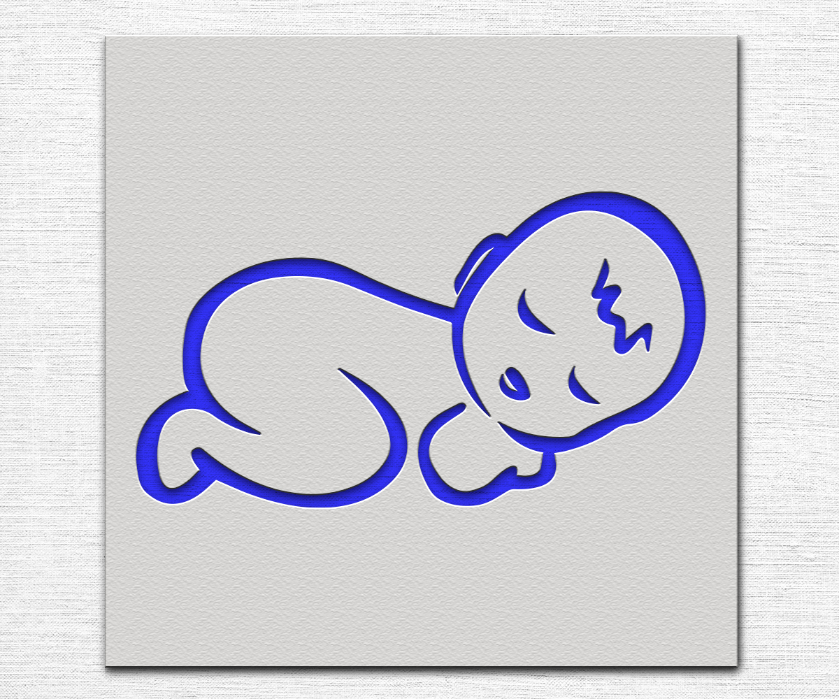 Baby Stencil - Art and Wall Stencil - Stencil Giant