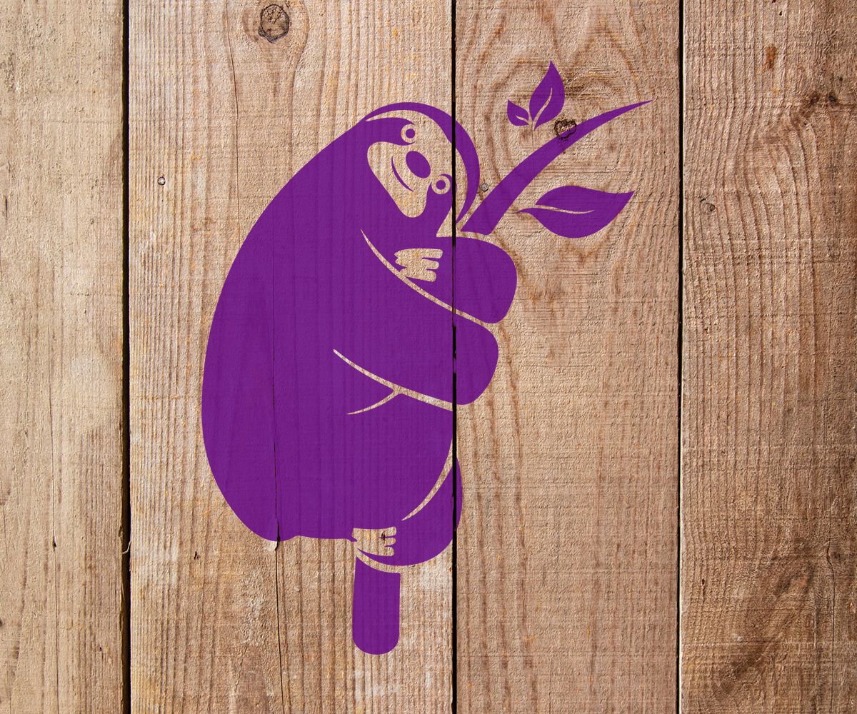 Sloth Stencil - Art and Wall Stencil - Stencil Giant