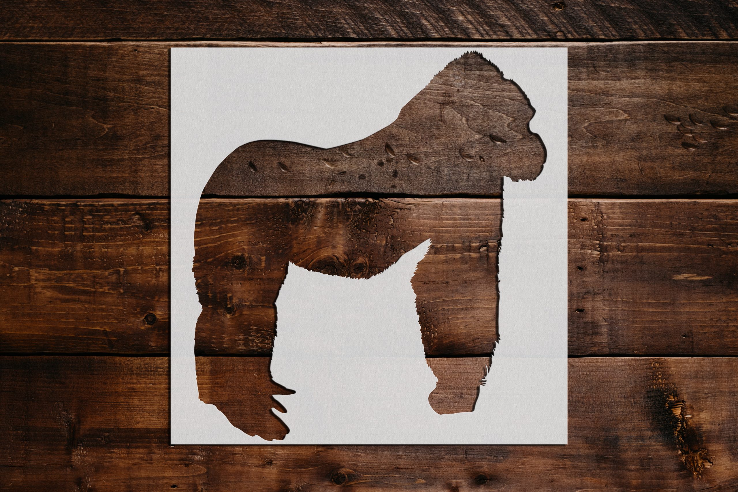 Gorilla Stencil - Art and Wall Stencil - Stencil Giant