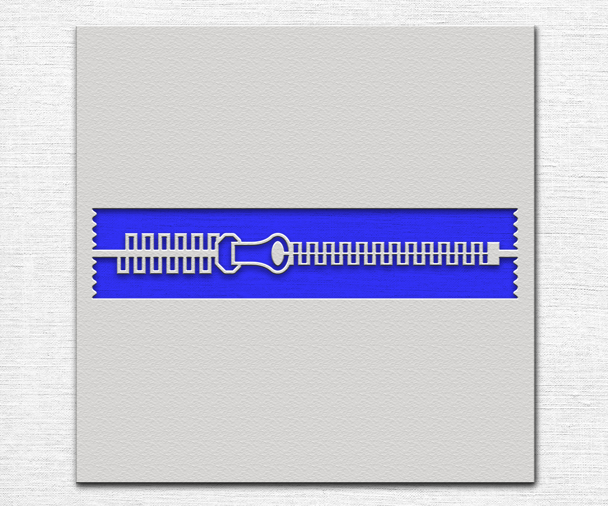 Zipper Stencil - Art and Wall Stencil - Stencil Giant