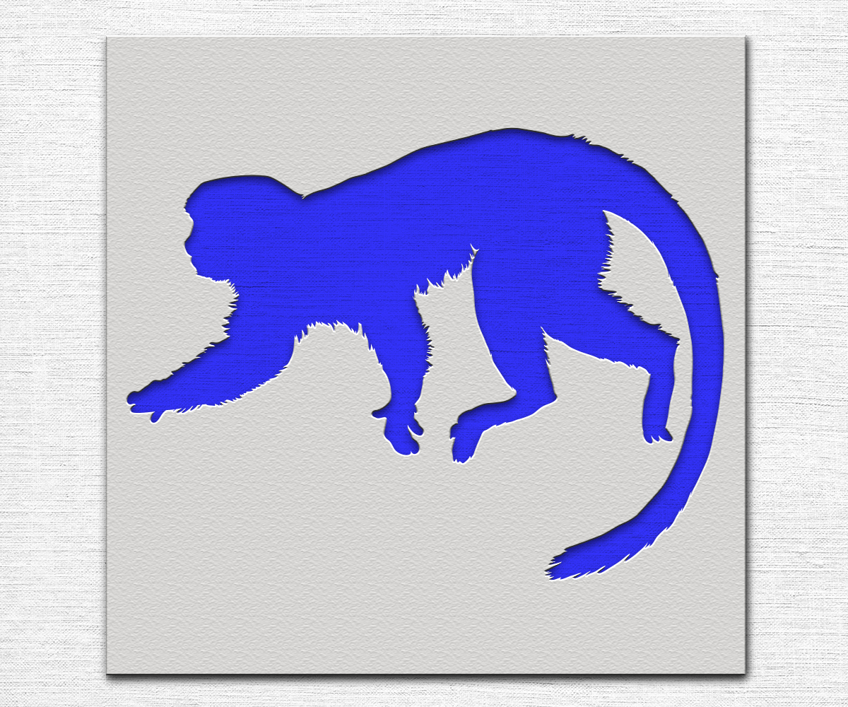 Monkey Stencil - Art and Wall Stencil - Stencil Giant