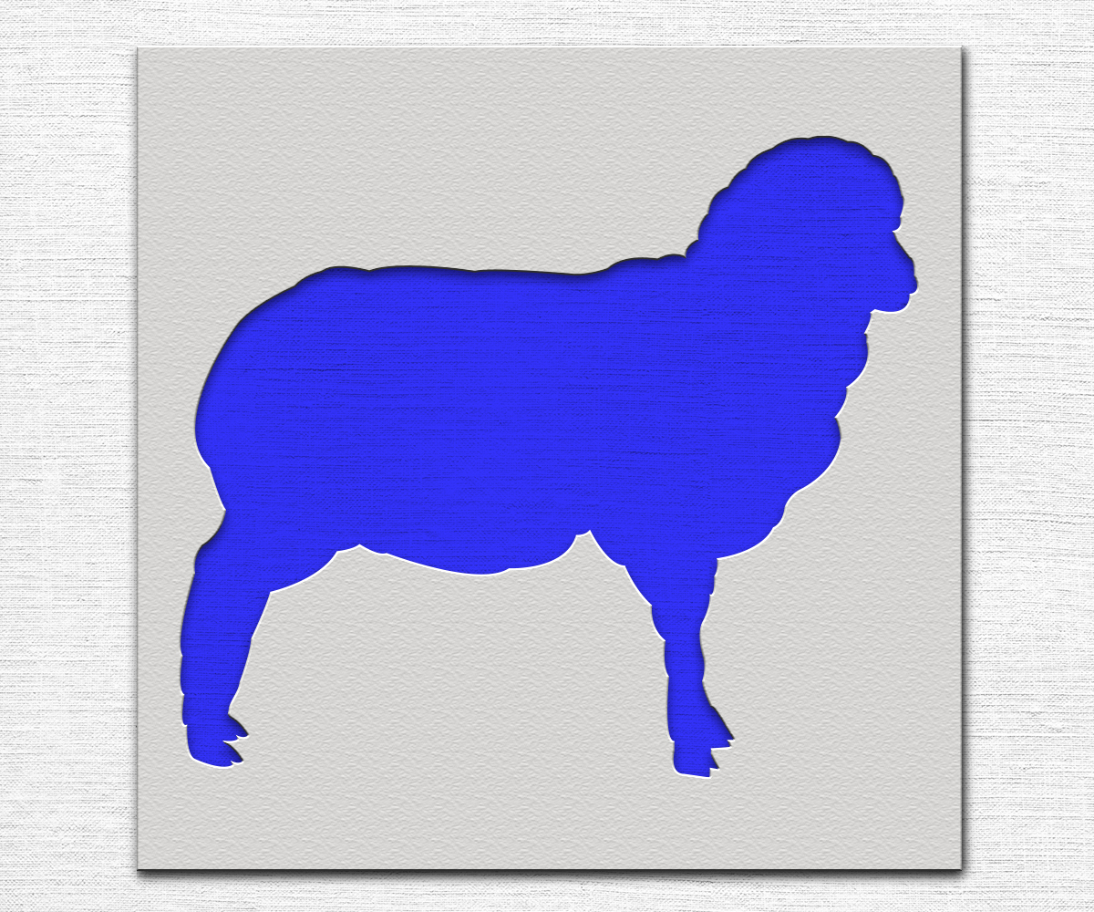Sheep Stencil - Art and Wall Stencil - Stencil Giant