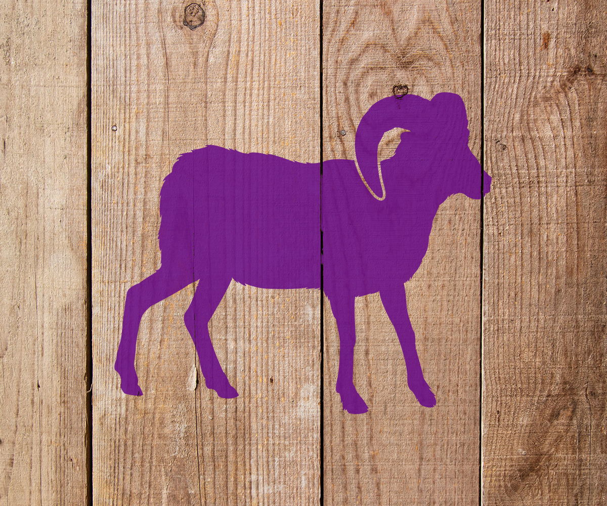 Ram Stencil - Art and Wall Stencil - Stencil Giant