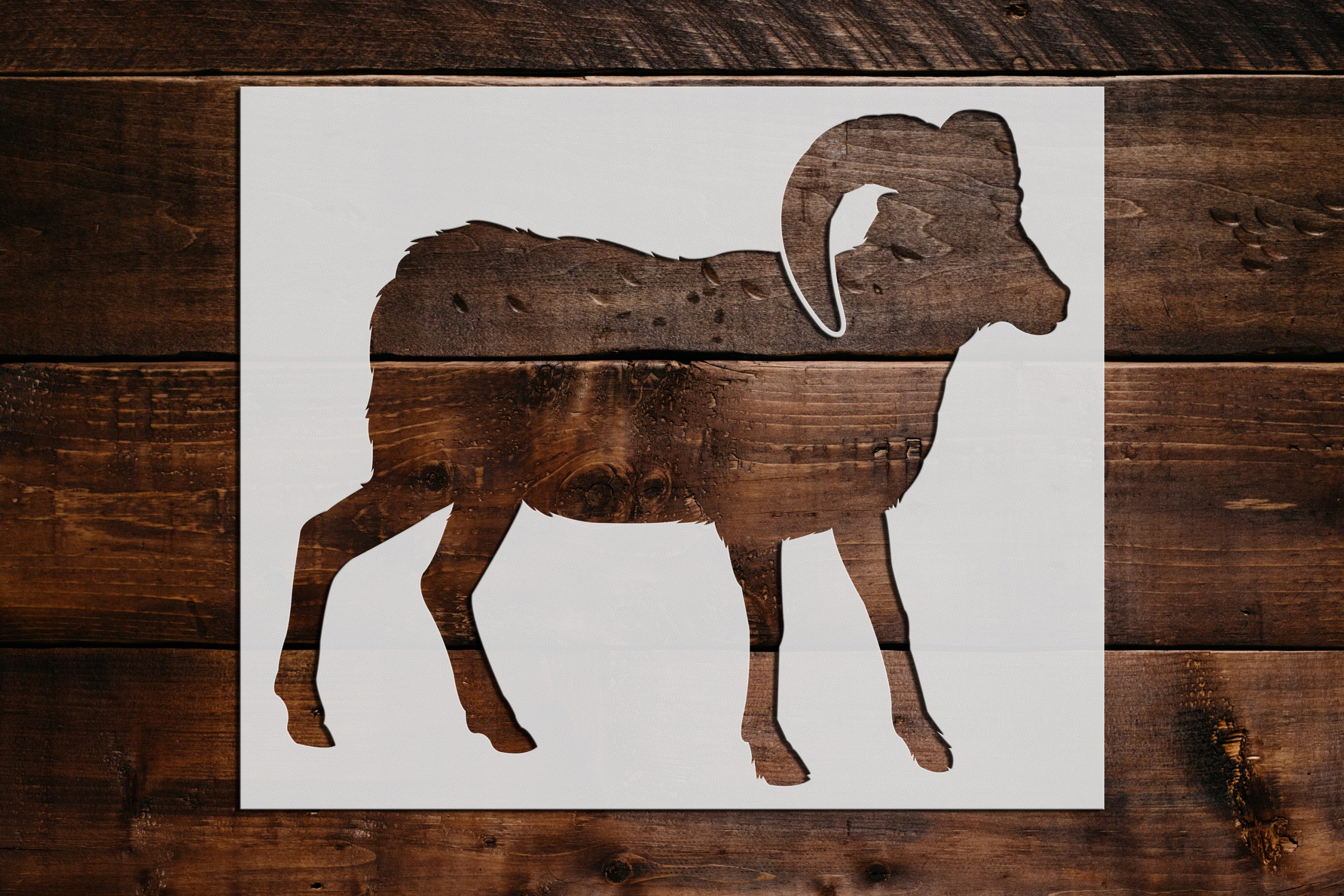 Ram Stencil - Art and Wall Stencil - Stencil Giant