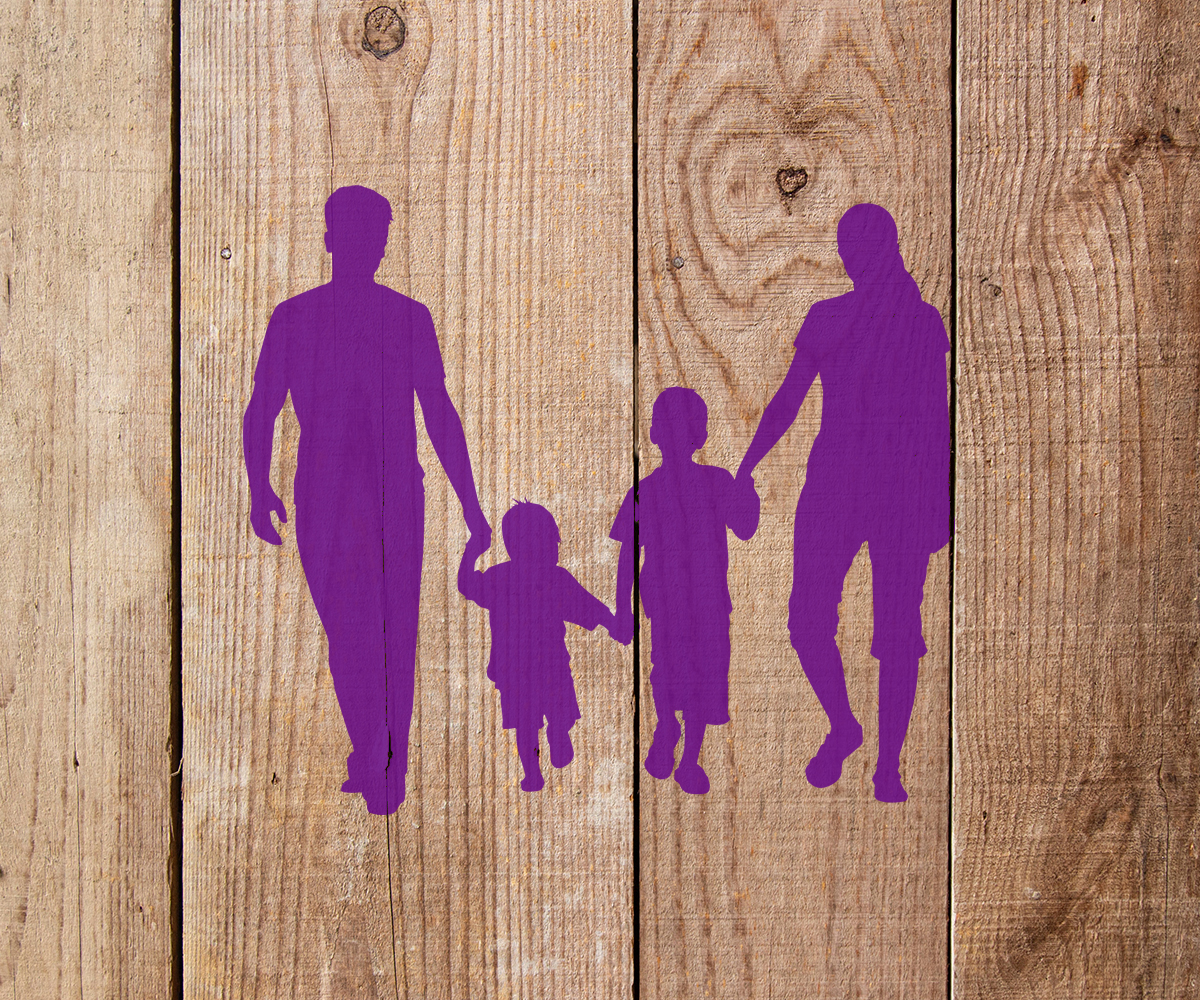 Family Walking Stencil - Art and Wall Stencil - Stencil Giant