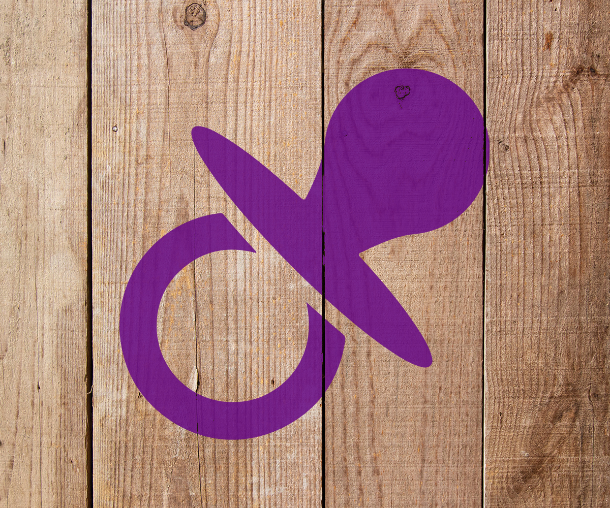 Baby Pacifier Stencil - Art and Wall Stencil - Stencil Giant