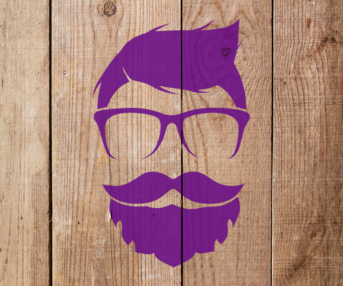 Mans Face Stencil - Art and Wall Stencil - Stencil Giant