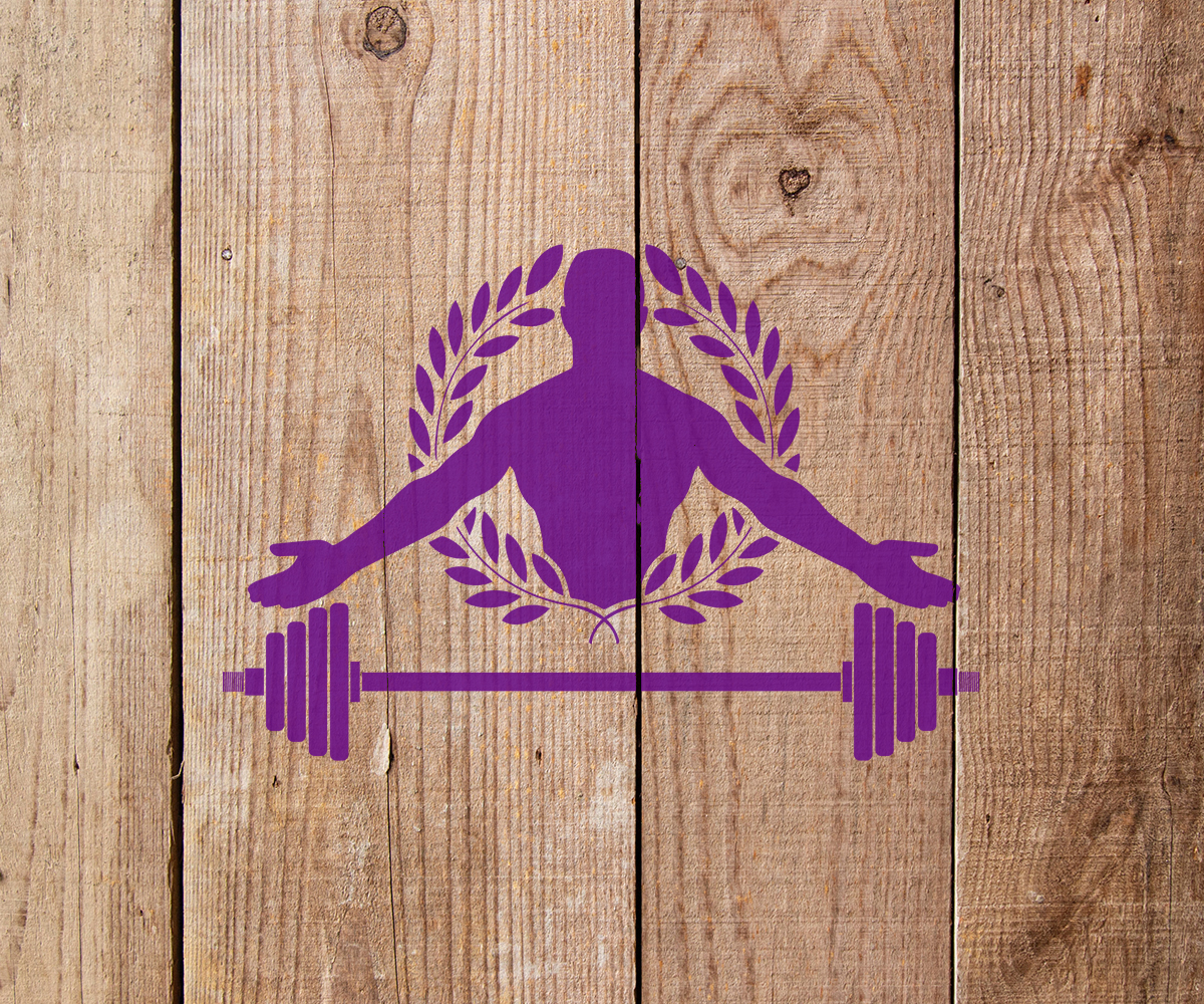 Weight Lifting Stencil - Art and Wall Stencil - Stencil Giant