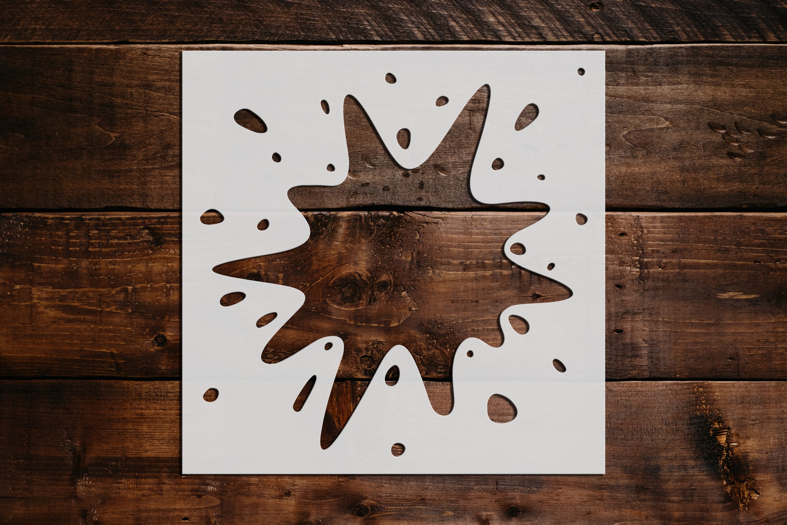 Splat Design Stencil - Art and Wall Stencil - Stencil Giant
