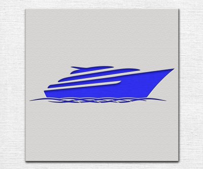 Yacht Stencil - Art and Wall Stencil - Stencil Giant