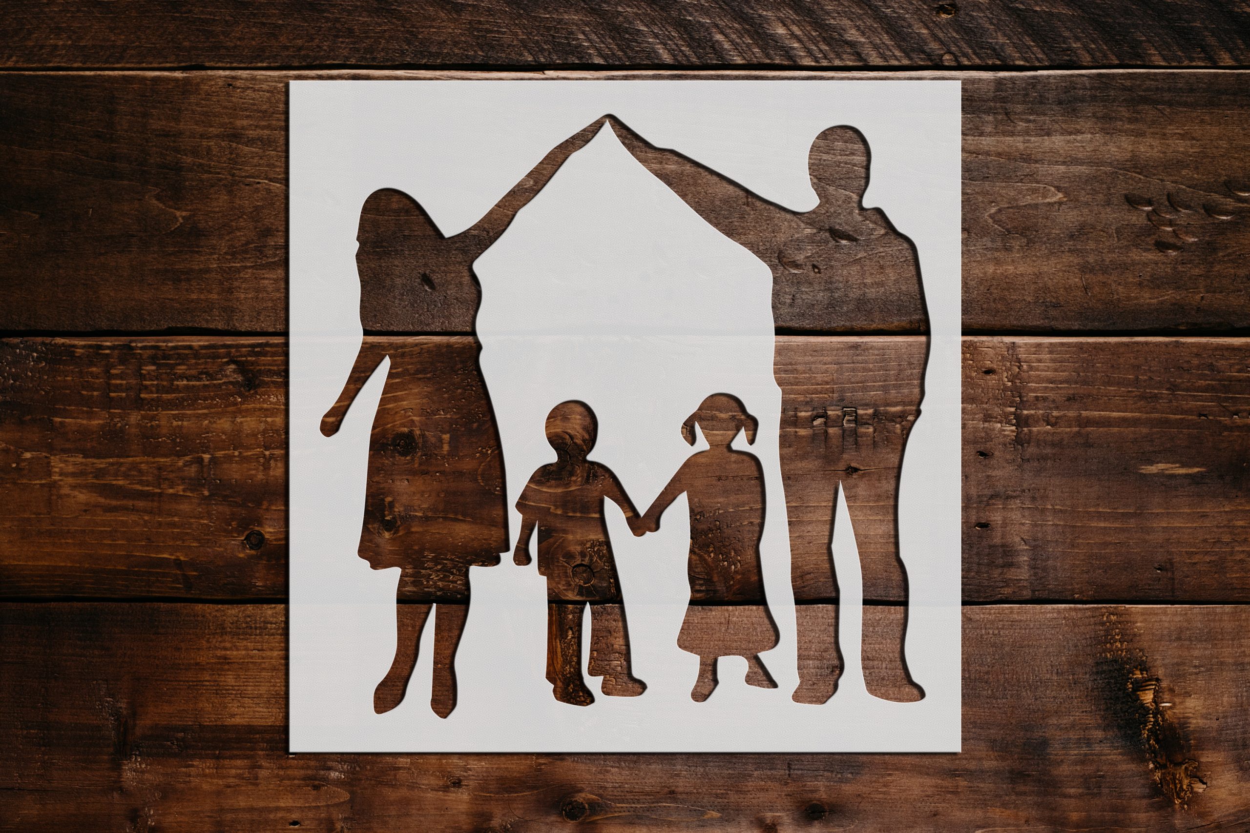 Family Stencil - Art and Wall Stencil - Stencil Giant