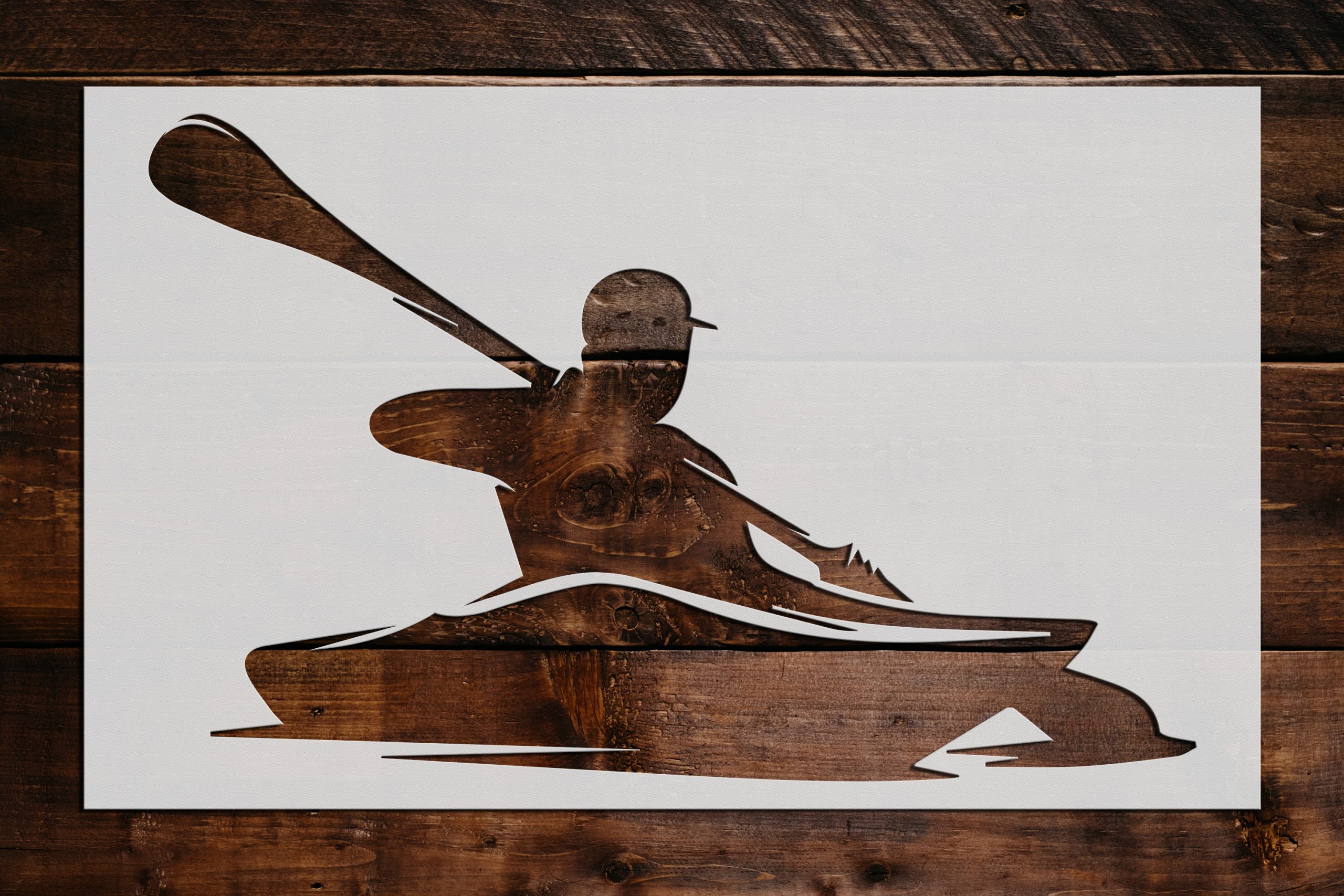 Kayaking Stencil - Art and Wall Stencil - Stencil Giant