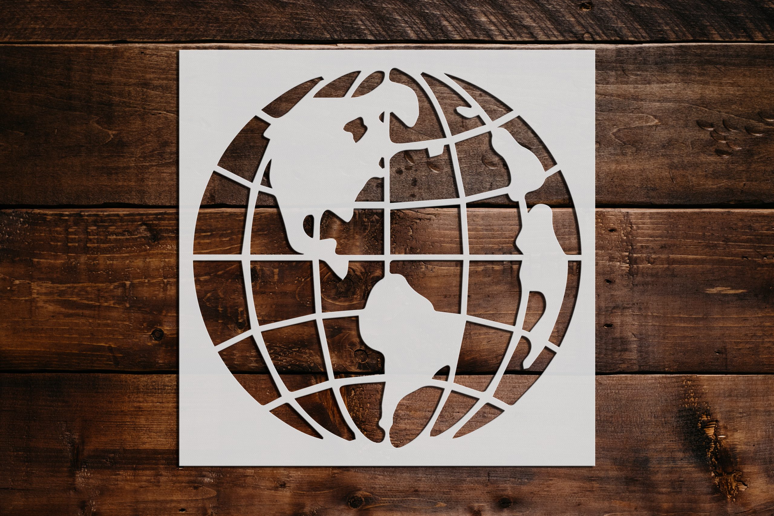 The World Stencil - Art and Wall Stencil - Stencil Giant