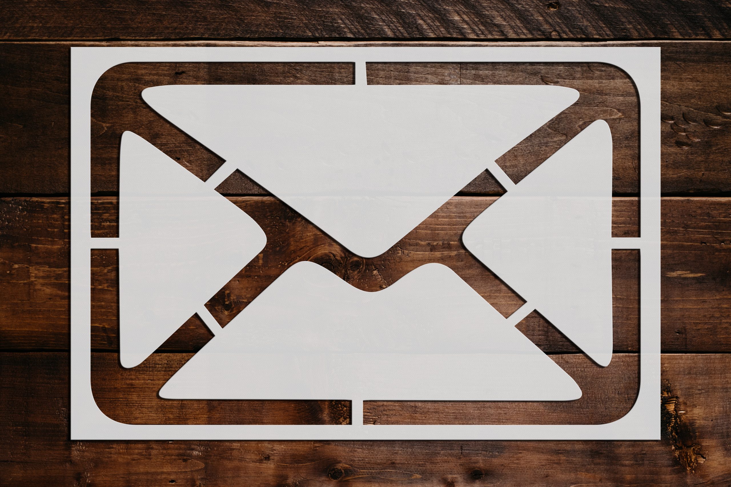 Mail Emoji Stencil - Art and Wall Stencil - Stencil Giant