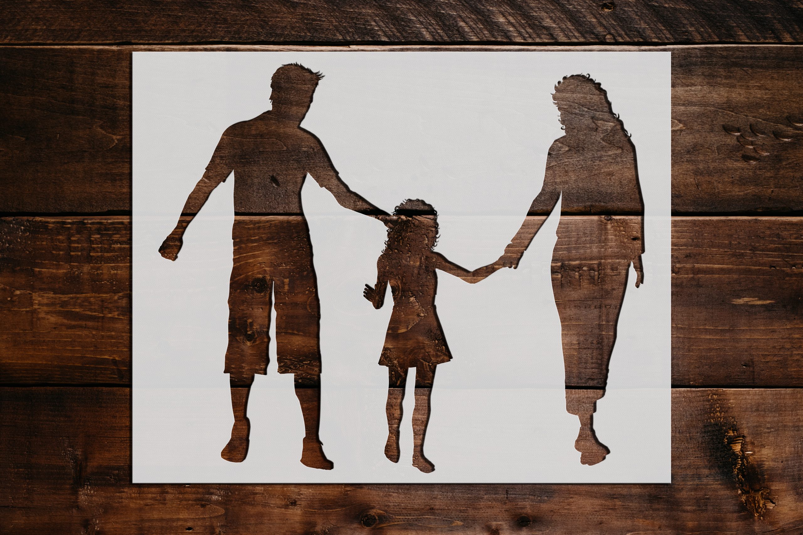 Family Stencil - Art and Wall Stencil - Stencil Giant