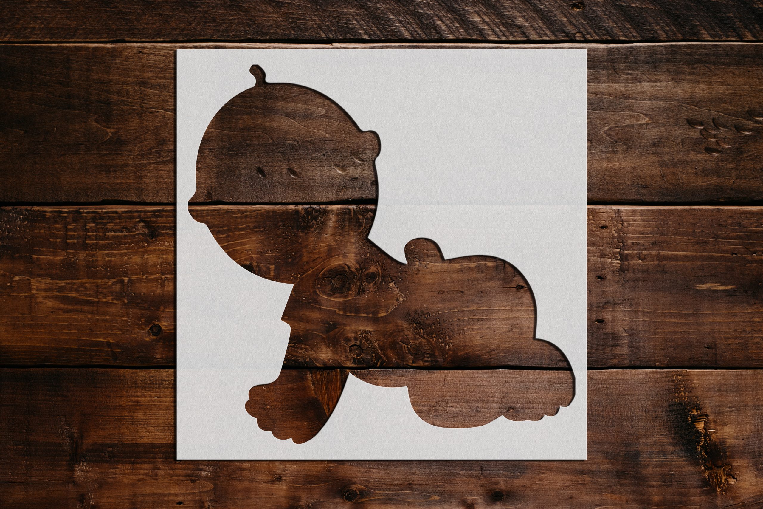 Baby Crawling Stencil - Art and Wall Stencil - Stencil Giant