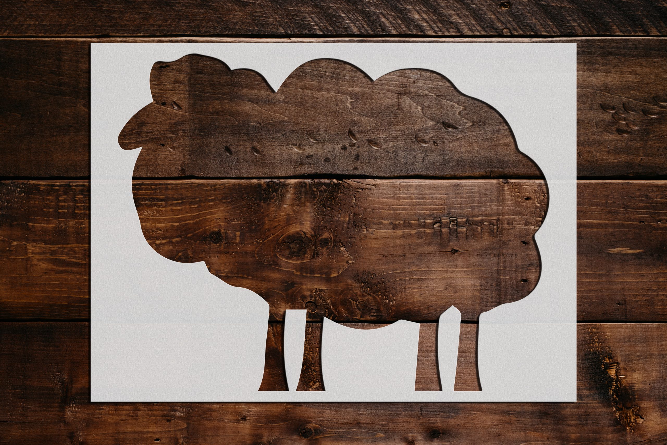 Sheep Stencil - Art and Wall Stencil - Stencil Giant