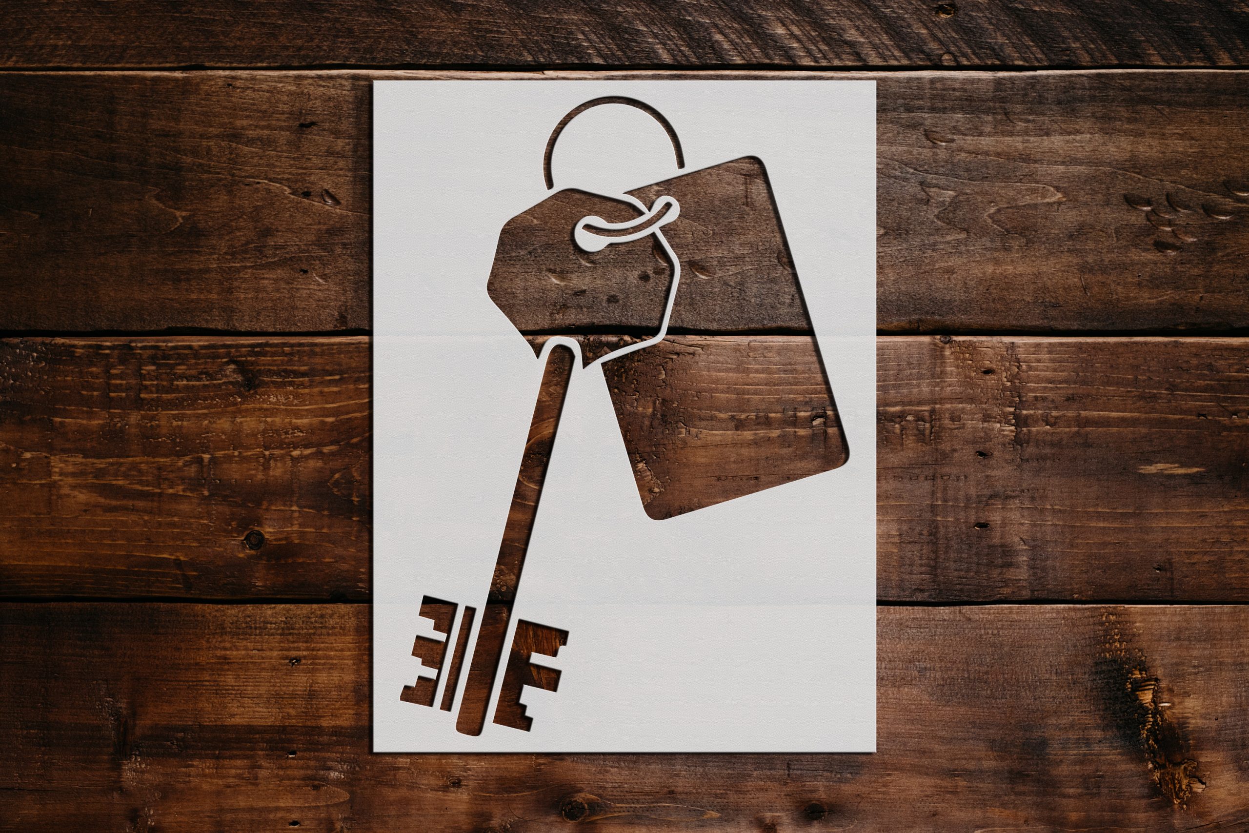 Skeleton Key Stencil - Art and Wall Stencil - Stencil Giant