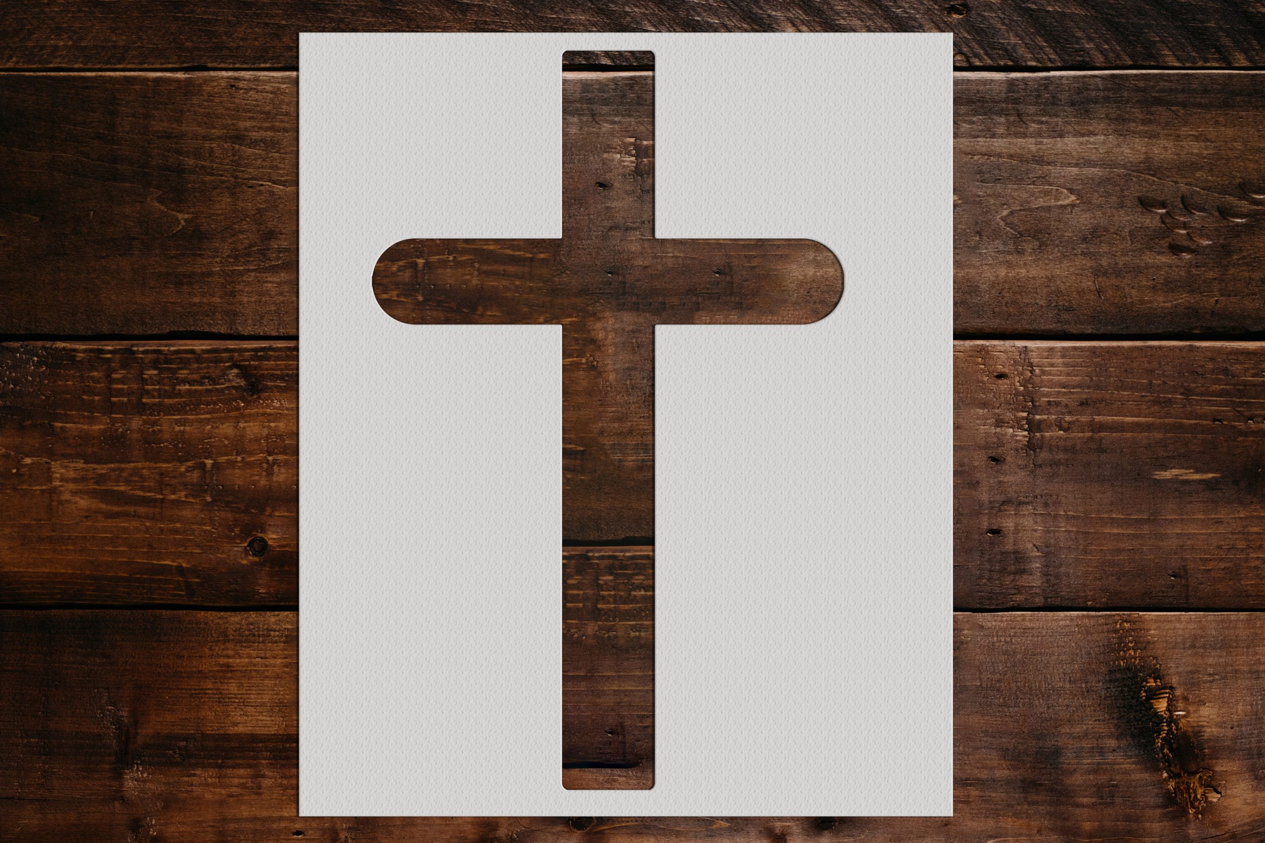 Cross Stencil - Art and Wall Stencil - Stencil Giant