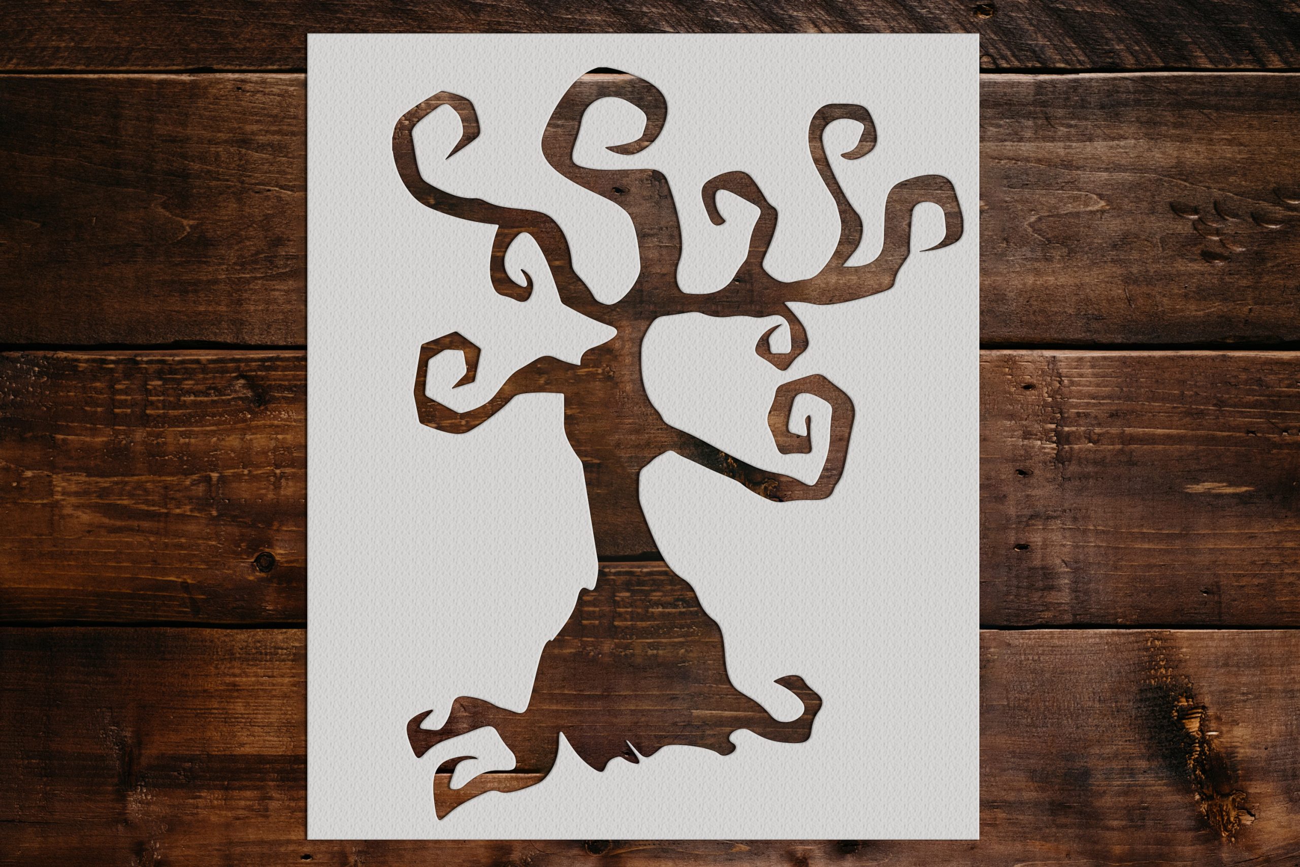 Dead Tree Stencil - Art and Wall Stencil - Stencil Giant