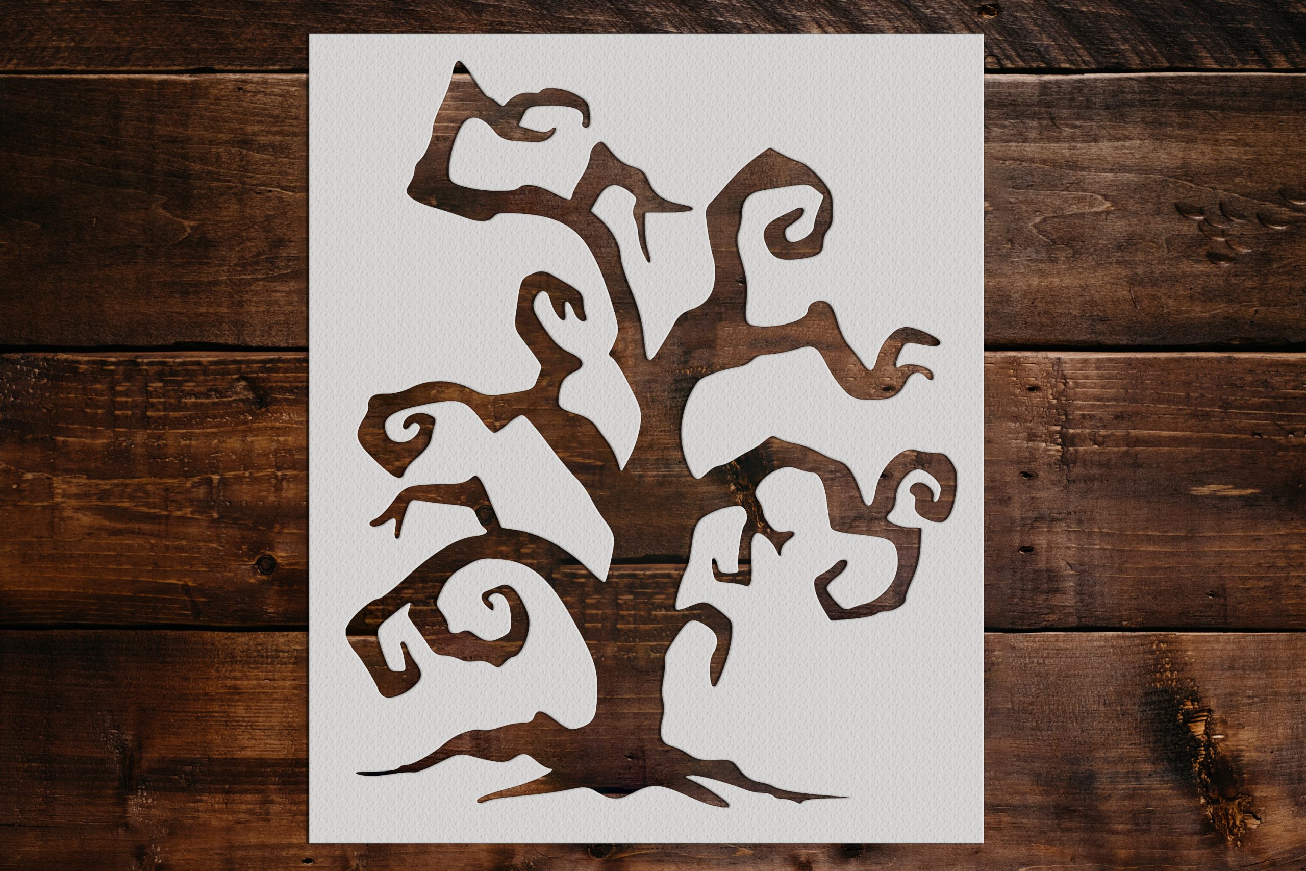 Dead Tree Stencil - Art and Wall Stencil - Stencil Giant