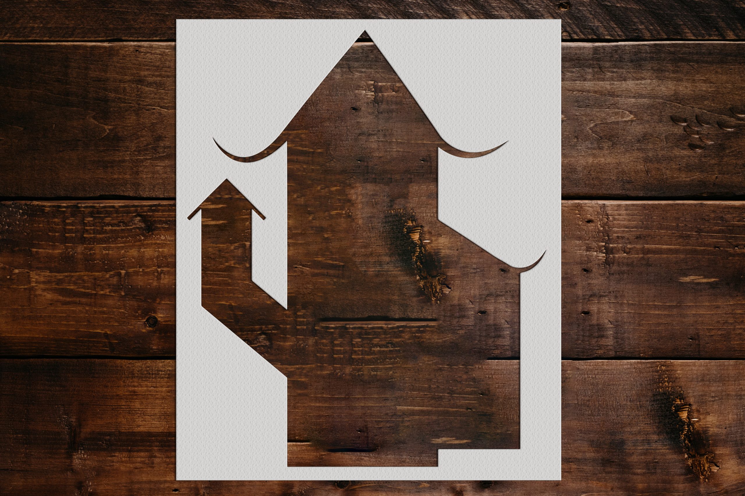 House Stencil - Art and Wall Stencil - Stencil Giant