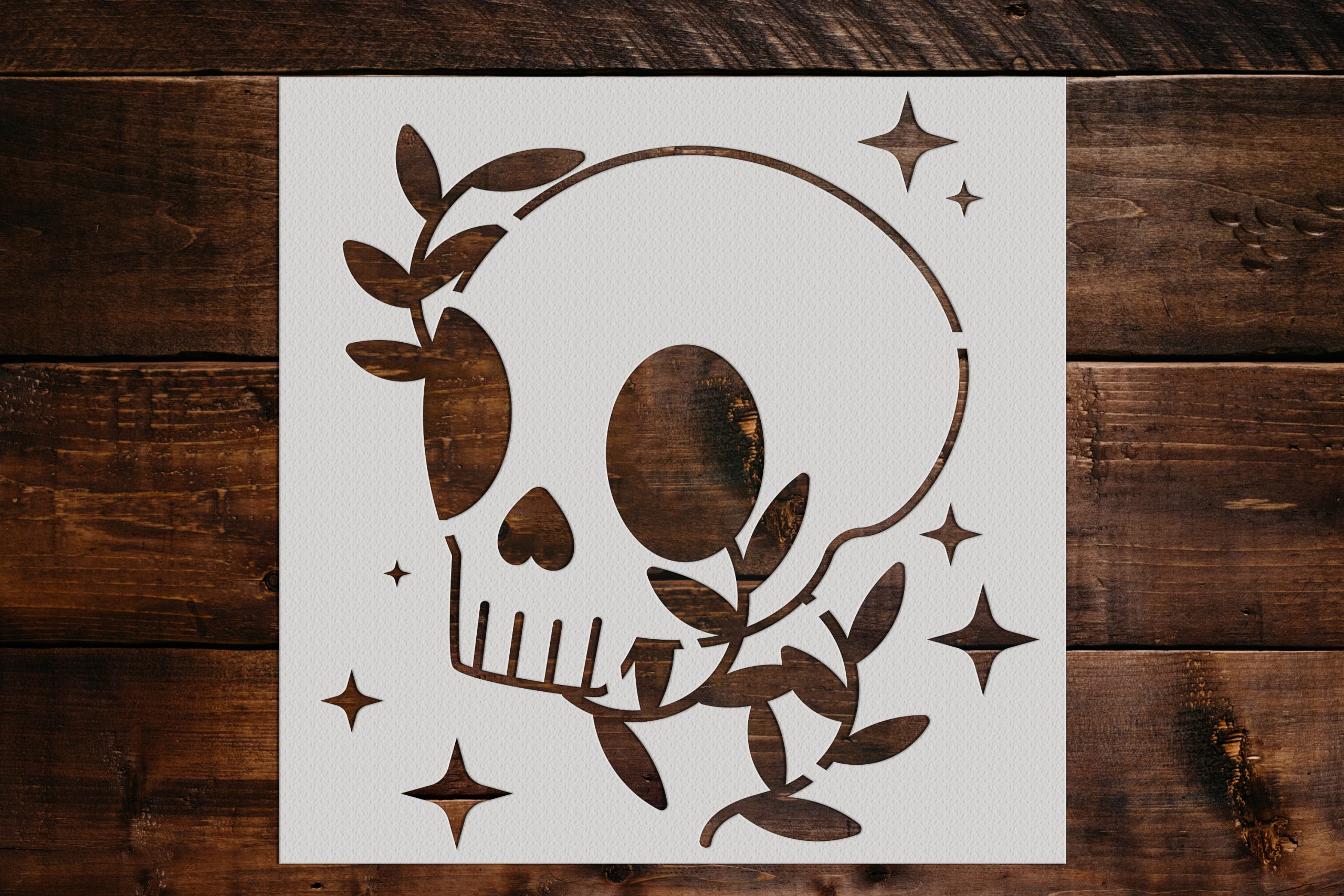 Skull Stencil - Art and Wall Stencil - Stencil Giant
